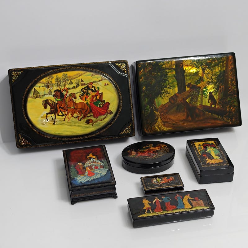 Russian Lacquer Box - Etsy