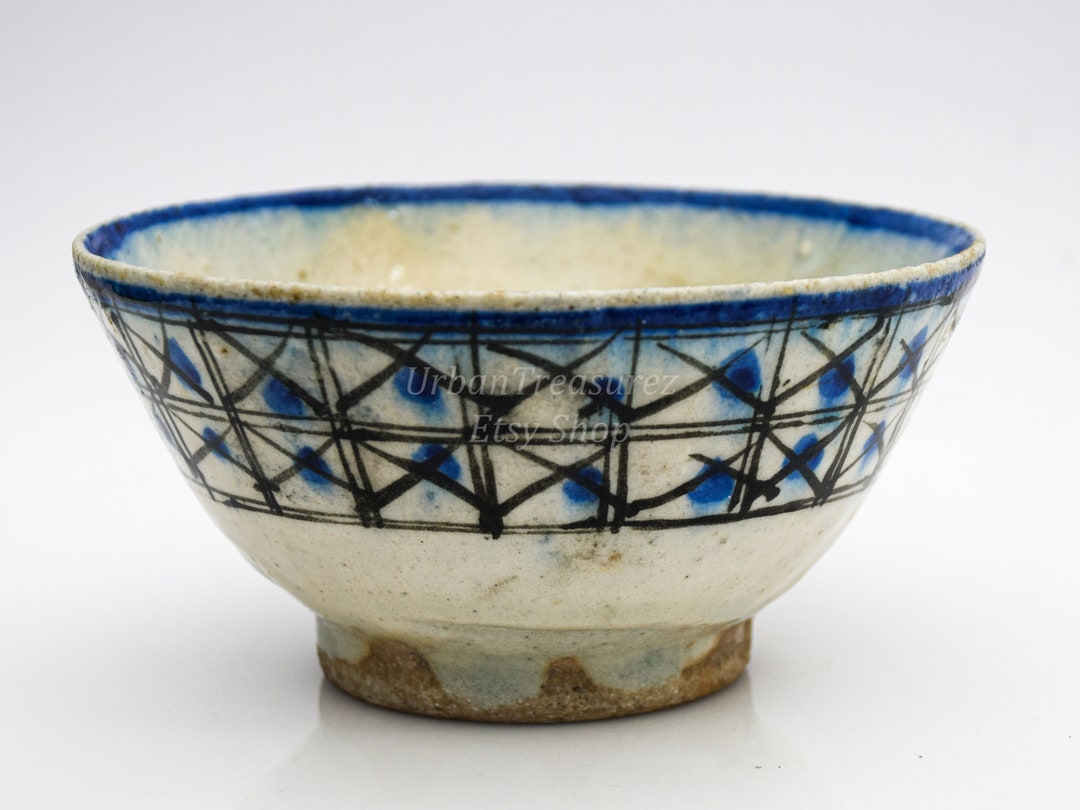 Islamic Persian Pottery 18th C. Bowl Frit Ceramic Pottery Stonepaste ...