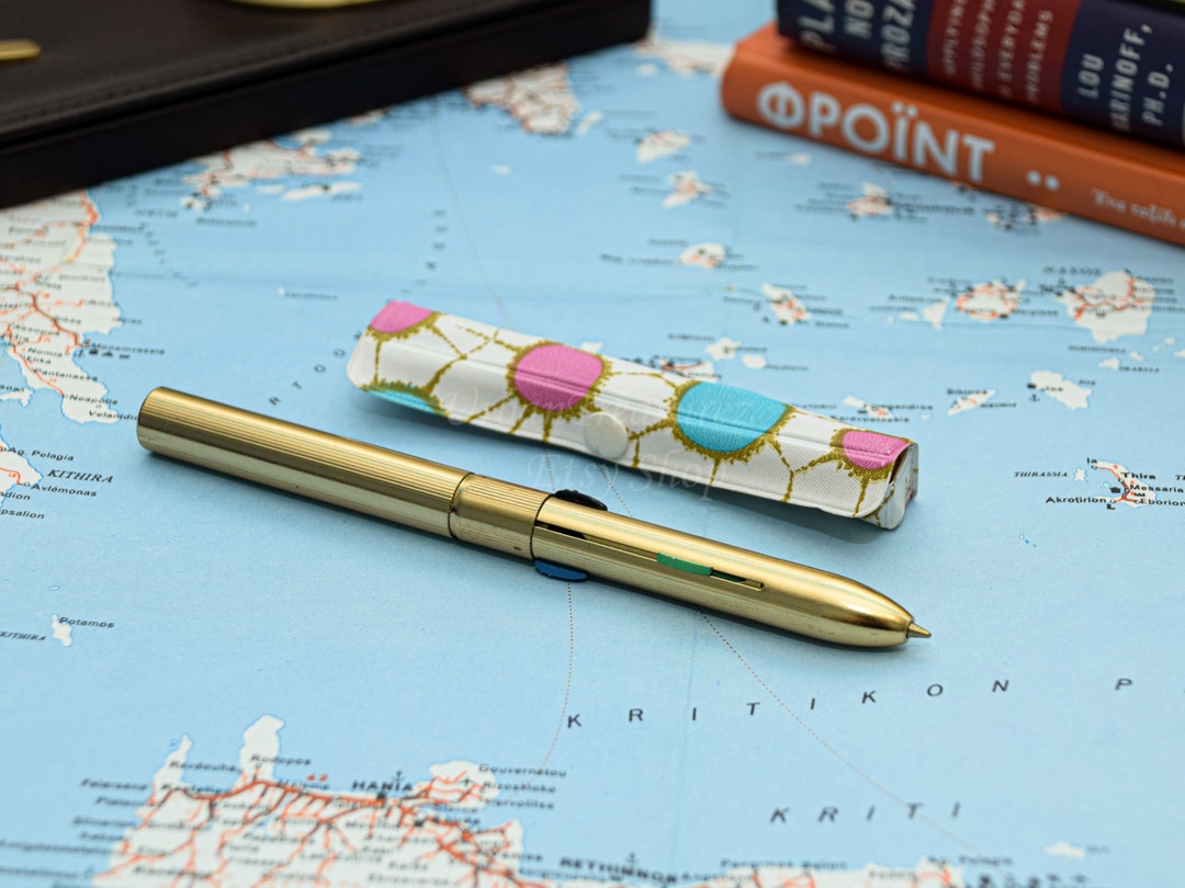Gold Multi Color Compact Pen, Vintage German IGO Mini Pen, DBGM W ...