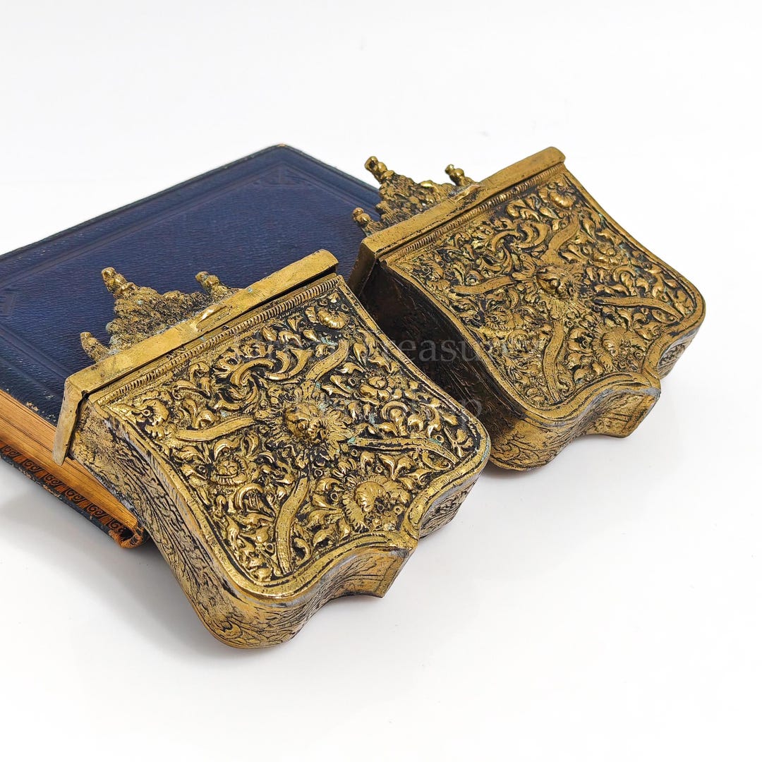 Ottoman Repousse Brass Gunpowder Cartridge Box Pouch (palaska or ...