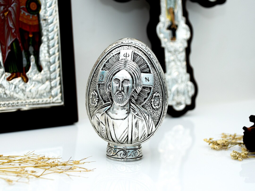 Jesus Christ Orthodox Icon Statue, Rebirth Figurine Home Altar Icon ...