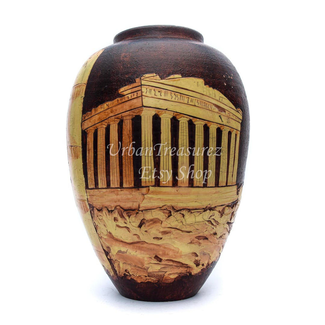 1948 Parthenon Acropolis Vase Pottery Greek Ceramic KALOKARDIS Athens ...