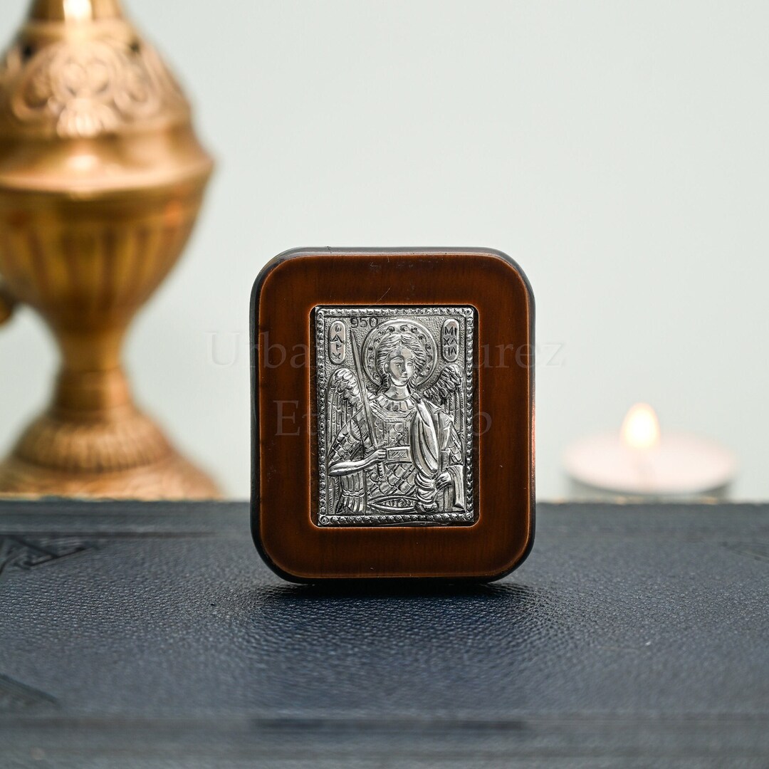 Small Orthodox Icon archangel Michael Greek Orthodox Gift for Family ...