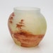 Art Glass French Painted Vase River Trees Landscape White - Etsy
