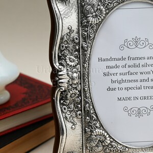 Sterling Silver Picture Frame Silversmith Made Solid Silver 950 Elegant ...