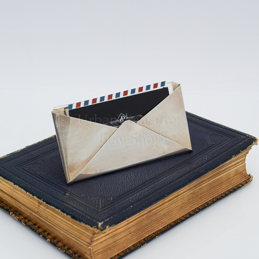 Sterling Card Holder Envelope Shape for Tabletop Desk Office Use ...