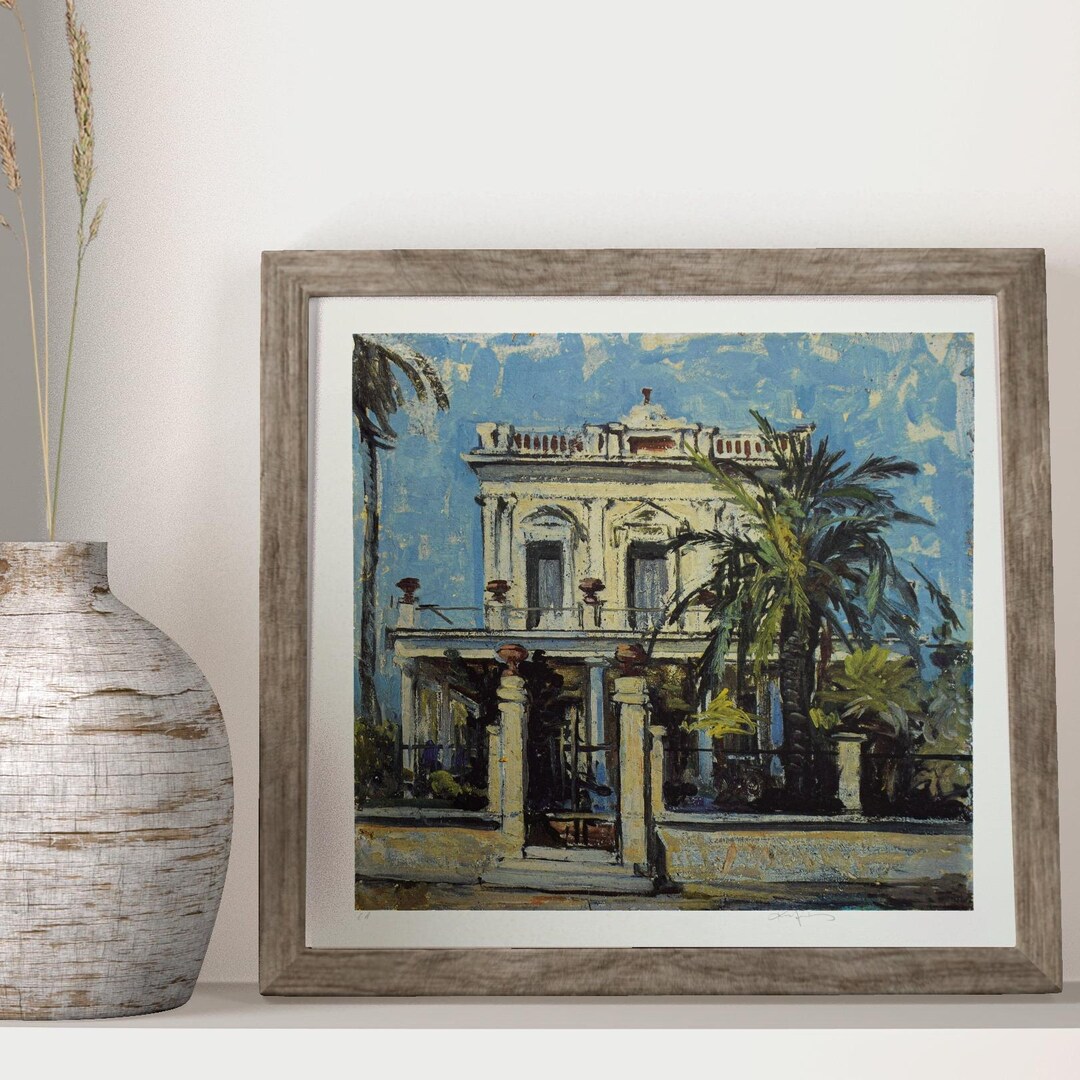 Neoclassical Art Greek Print Silkscreen Original by COSTAS MALAMOS ...