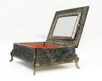 Antique Jewelry Gift Box - Etsy