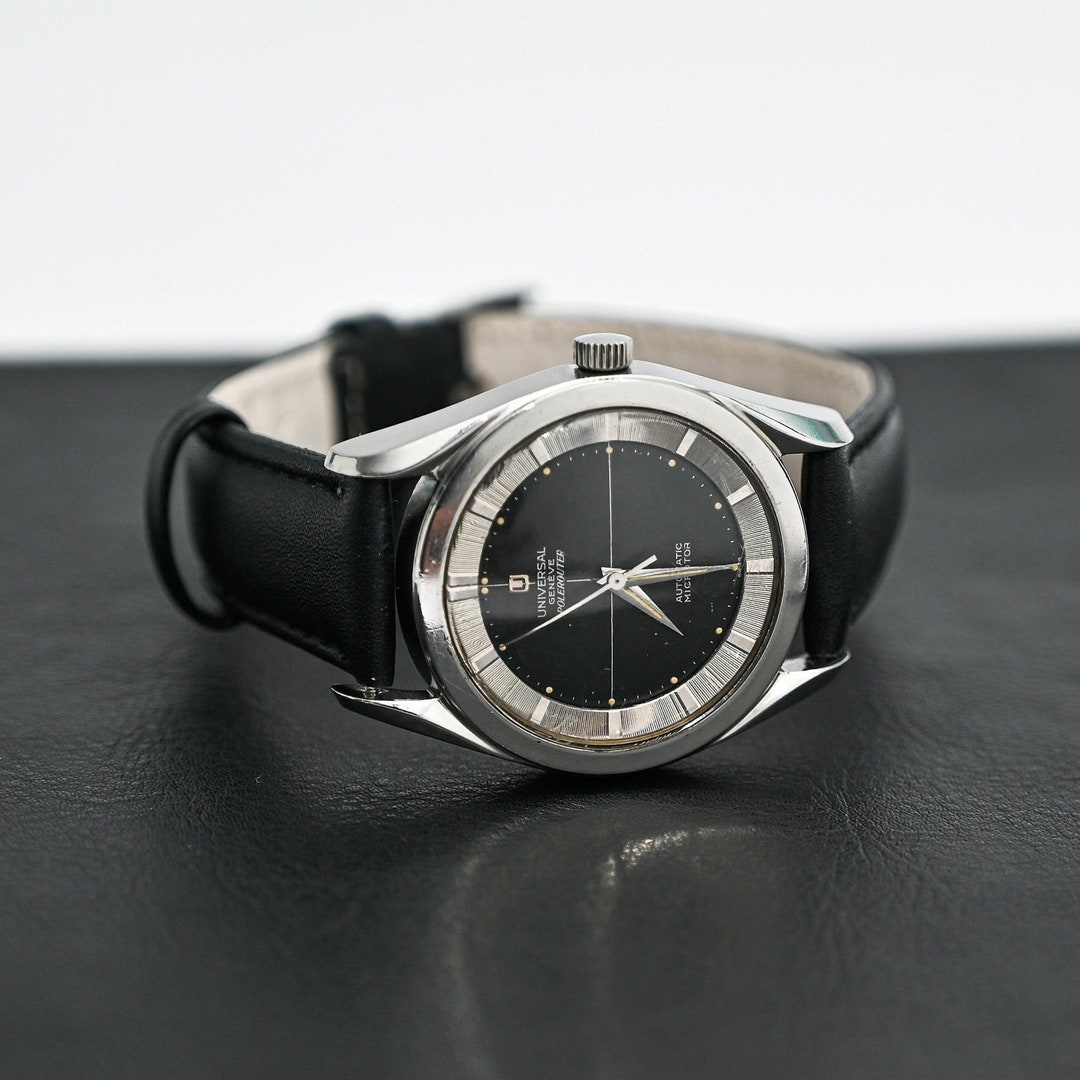50s Universal Genève Polerouter Microtor 20217-4 Automatic Watch, Gent ...