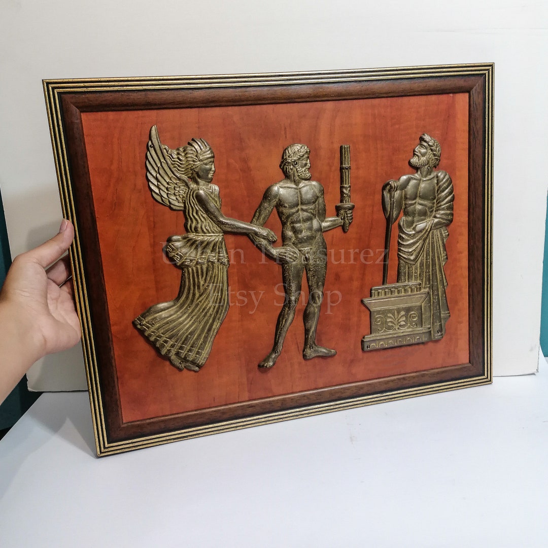 Greek Gods Mythology Wall Decor Ancient Bronze Sculpture Athlete ...