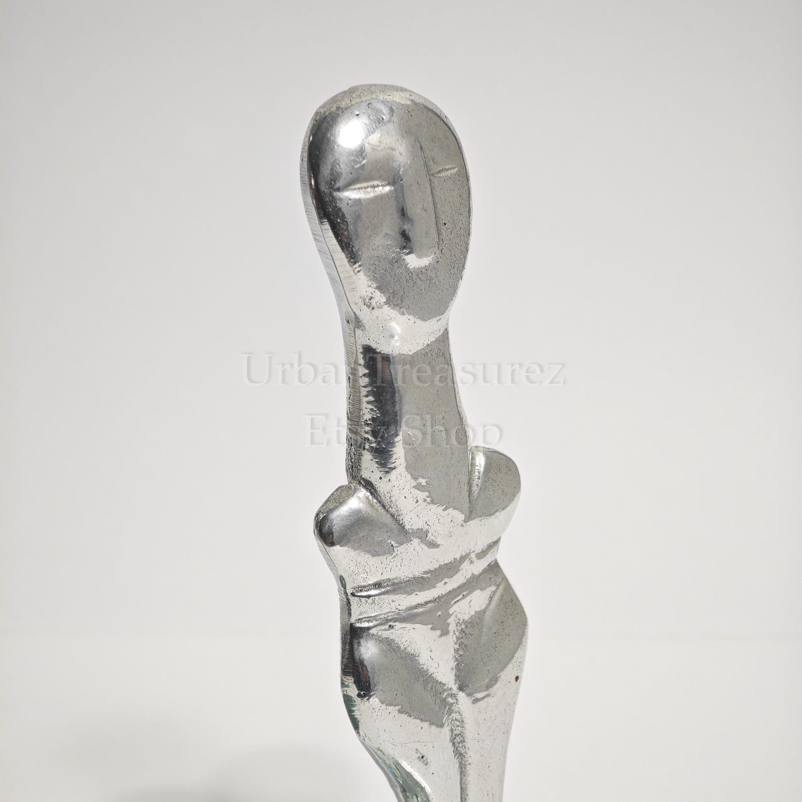 Cycladic Art Statues, Contemporary Home Decor Sculpture, Metal & Glass ...