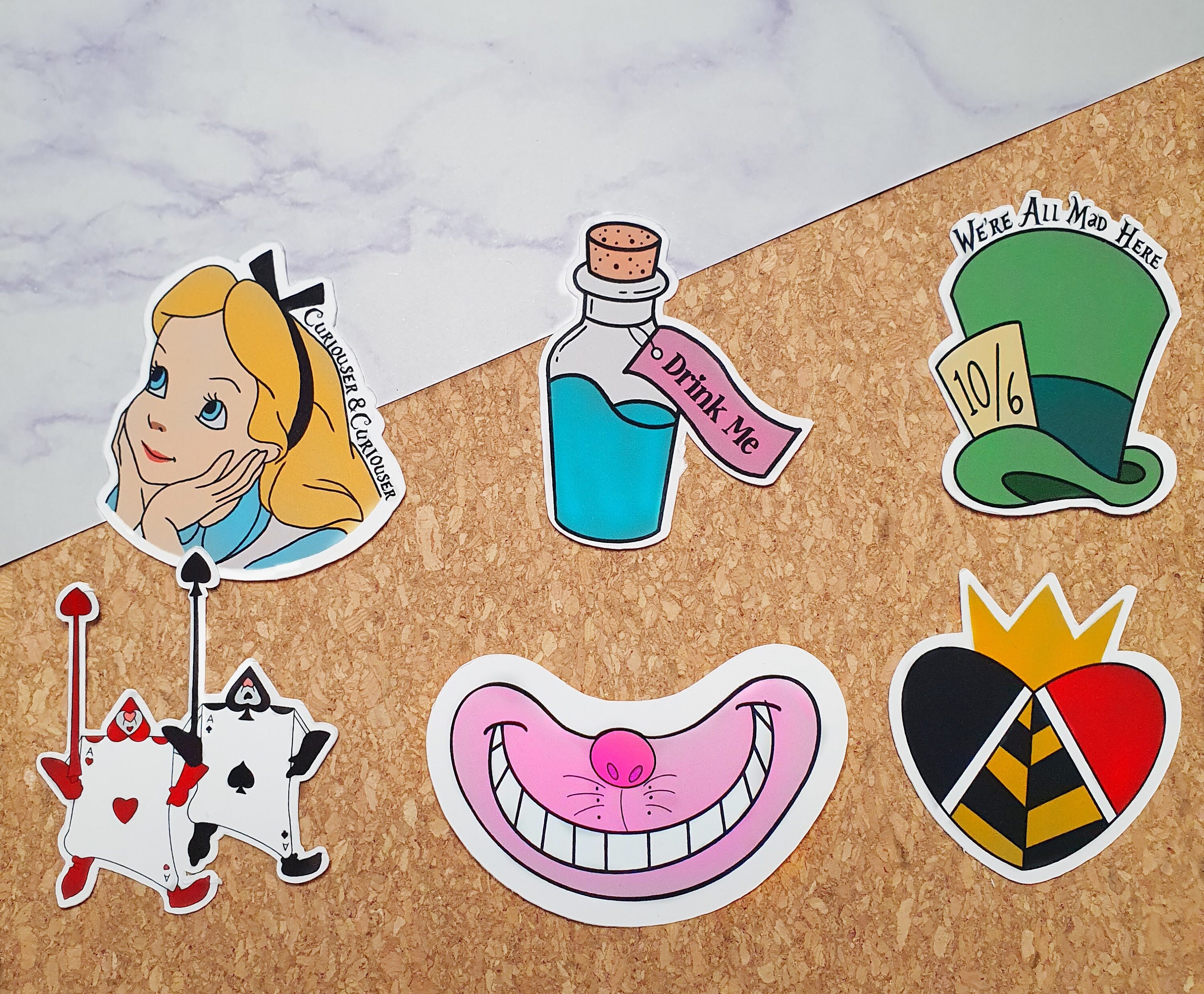 Conjunto de pegatinas de Alicia en el País de las Maravillas y | Etsy