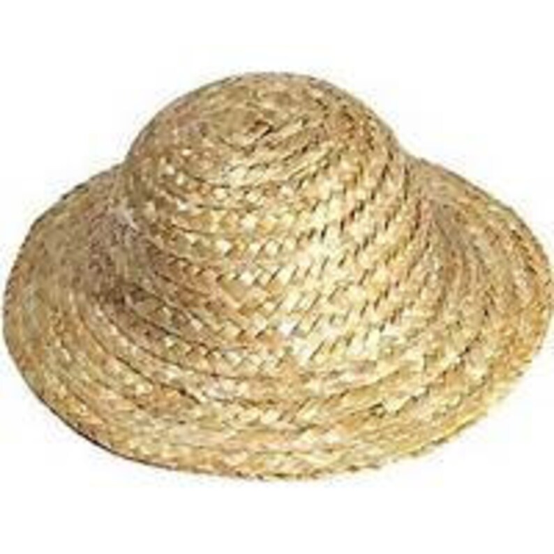 4.5 Pk 12 Round Crown Straw Hat - Etsy