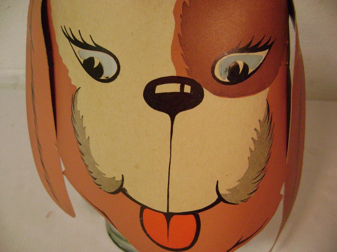 Vintage Paper Mask Fido the Dog Made in USA - Etsy