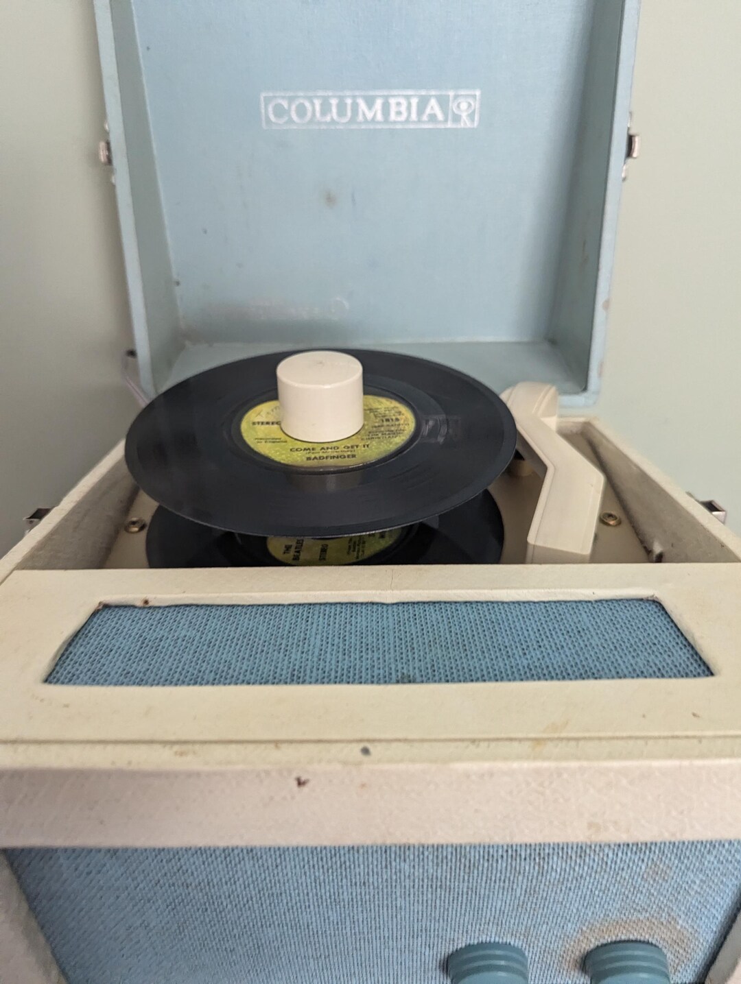 Vintage Columbia Portable Record Play Model 548 Speed 45 Working ...