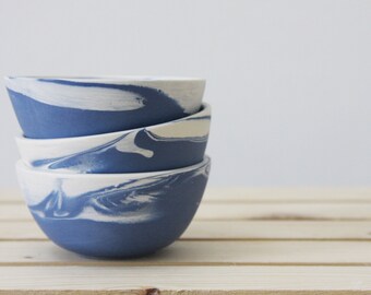 Blue Ceramic Bowls | Etsy
