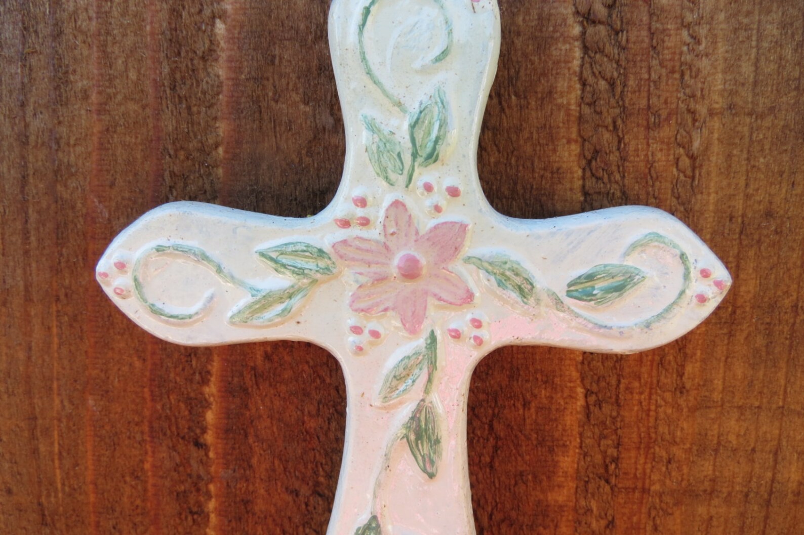 Hanging Wooden Hook Decor /sign With Ceramic Hand Painted | Etsy