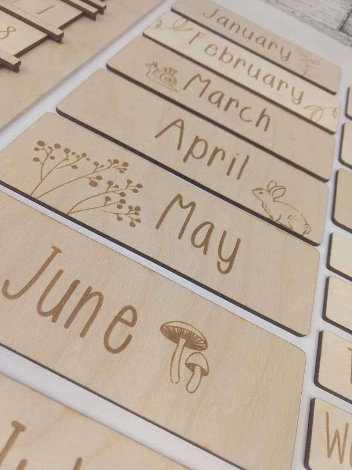 Wood Tile Calendar, Homeschool, Charlotte Mason, Cut File- SVG, PDF ...