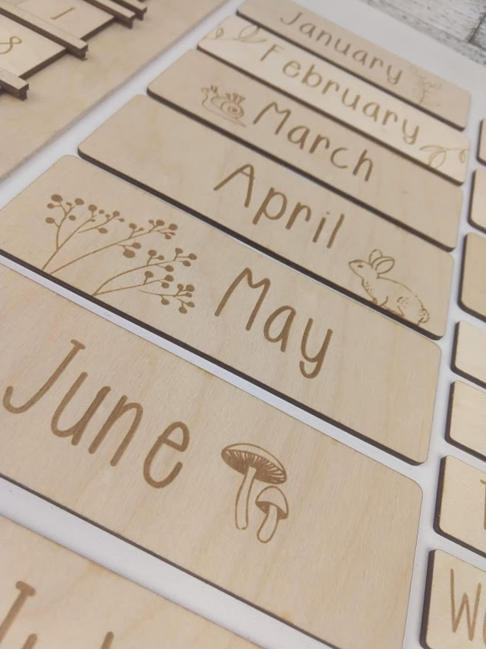 Wood Tile Calendar, Homeschool, Charlotte Mason, Cut File- SVG, PDF ...