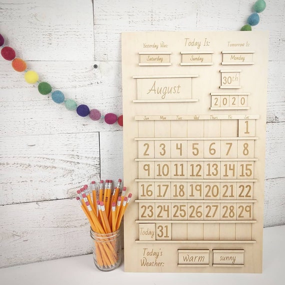 Interactive Tile Calendar Homeschool Charlotte Mason Cut - Etsy