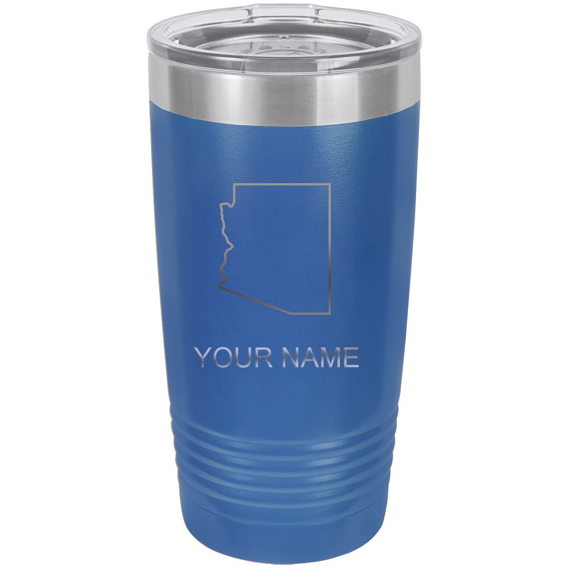 Personalized Custom Arizona State Map Engraved Stainless Steel - Etsy