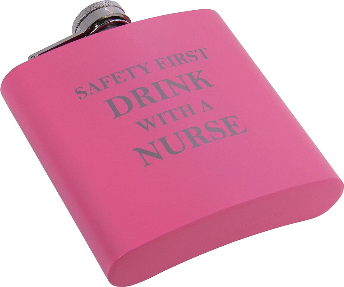 Safety First Drink With a Nurse 6-ounce Stainless Steel - Etsy