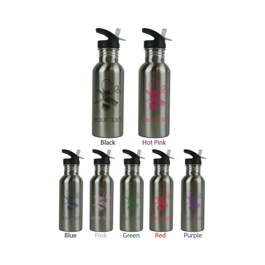 Personalized Custom 20 Oz 600ML Barber Stainless Steel Water Bottle ...