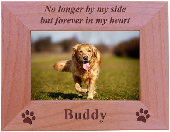 No Longer by My Side but Forever in My Heart Custom Dog 4x6 | Etsy No Longer by My Side but Forever in My Heart Custom Dog 4x6 | Etsy