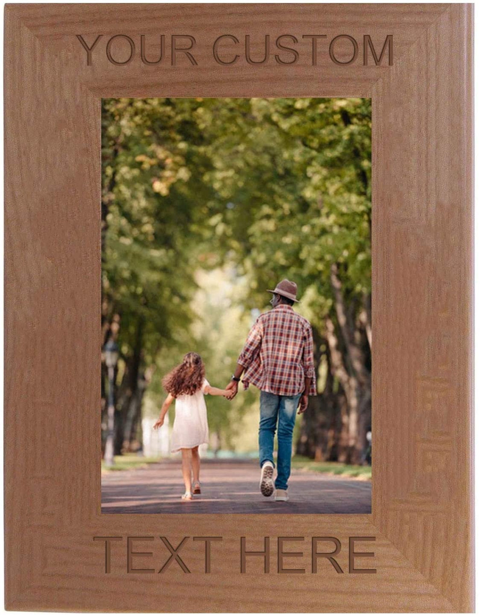 Personalized Add Your Custom Text 4x6 5x7 8x10 Laser Engraved - Etsy