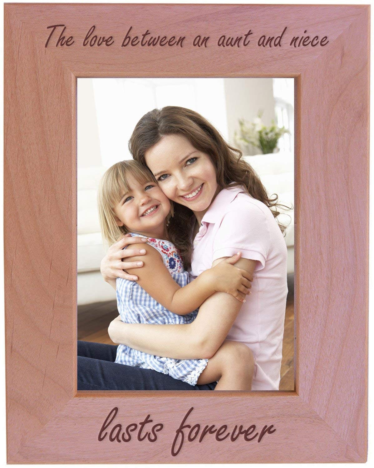The Love Between an Aunt and Niece Lasts Forever - 4x6 5x7 8x10 Wood ...