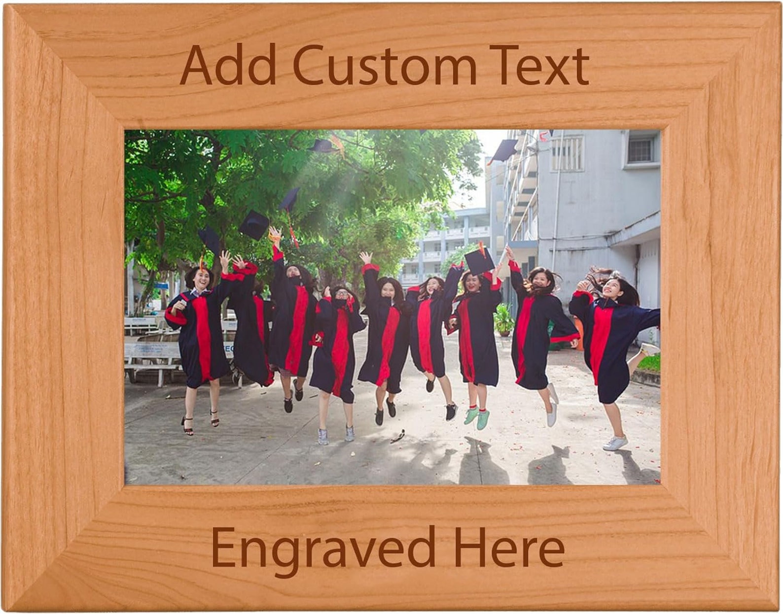 Personalized Add Your Custom Text 4x6 5x7 8x10 Laser Engraved Hanging ...