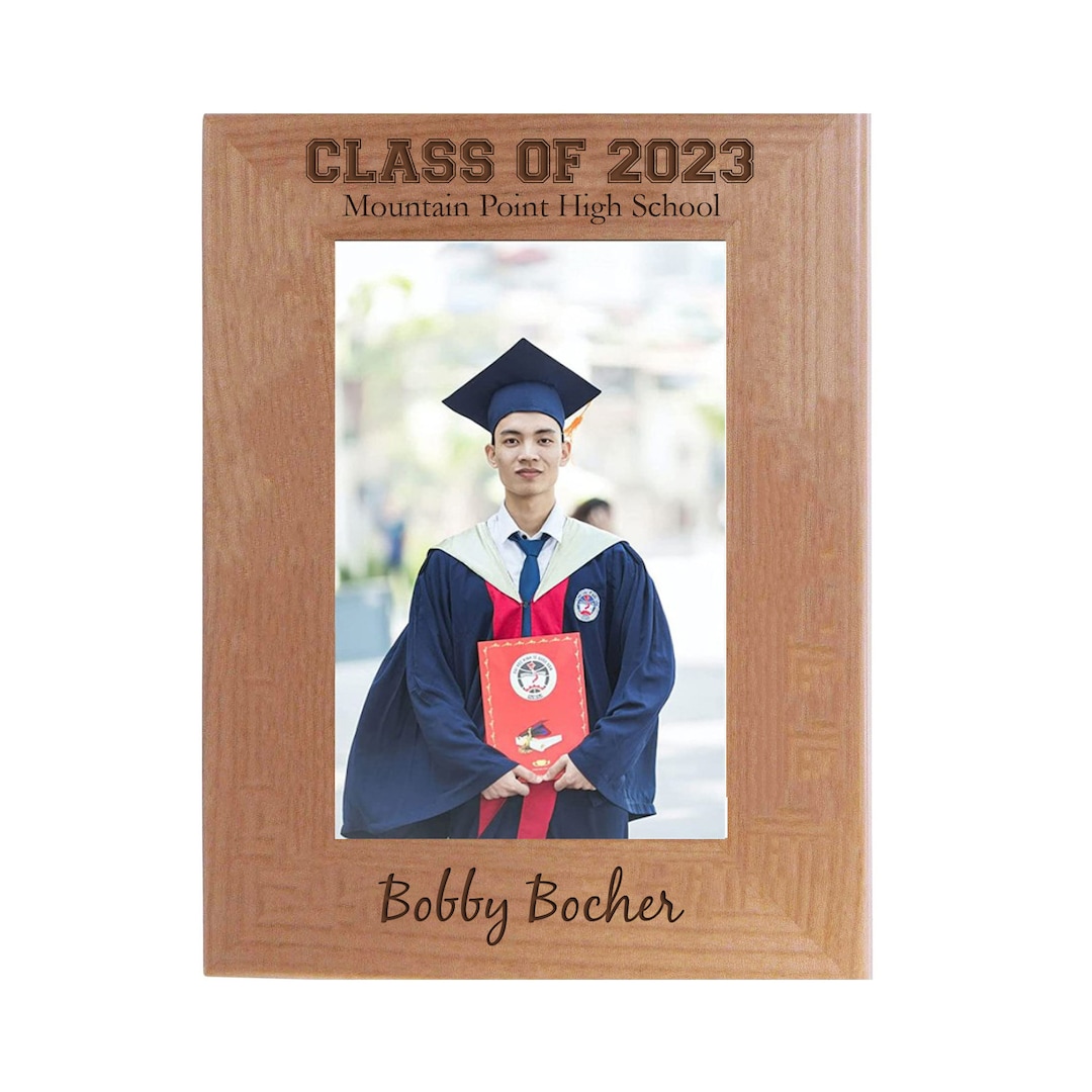 Class of 2022 2023 2024 - Graduation - School 4x6 5x7 8x10 Alder Wood ...