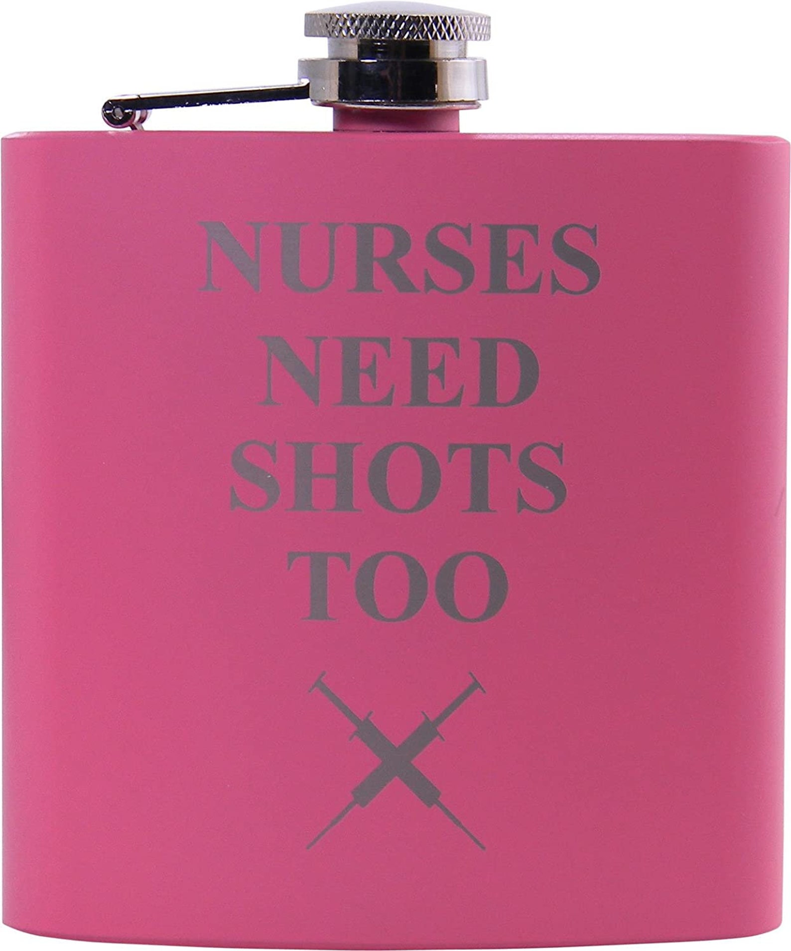 Nurses Need Shots 6-ounce Stainless Steel Black/pink Matte - Etsy