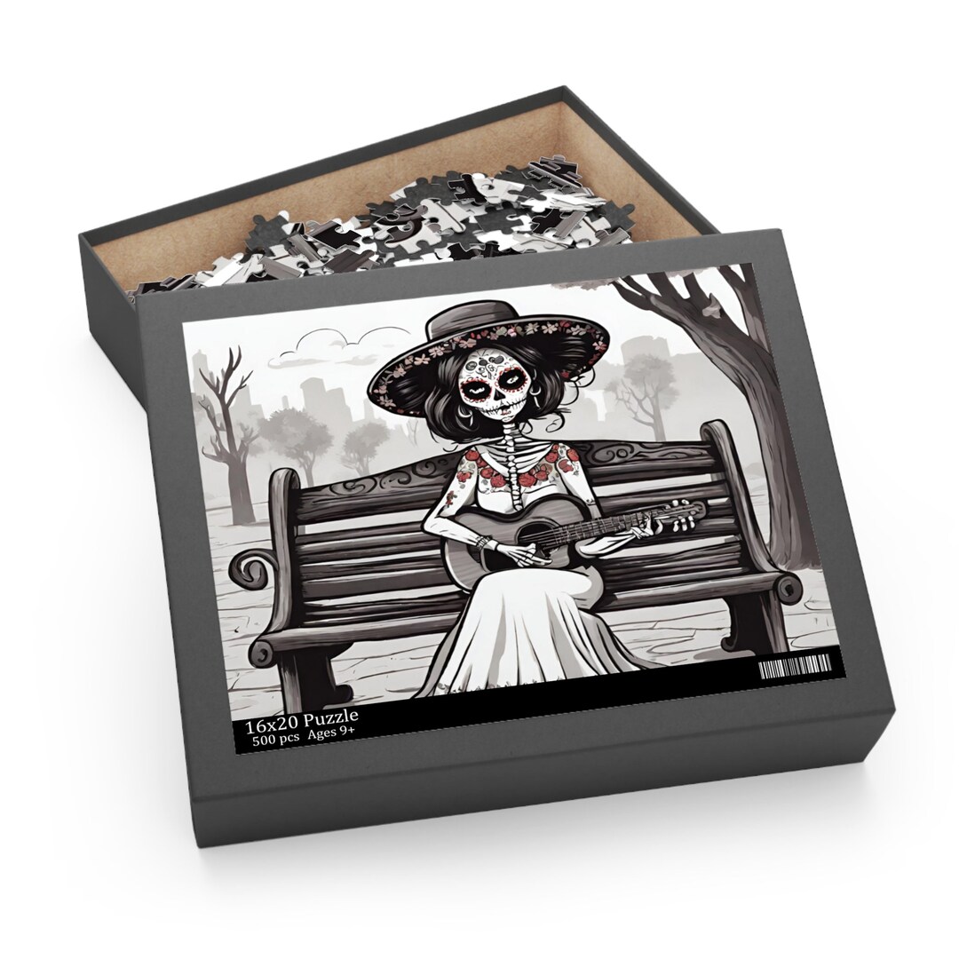 Puzzle Day of the Dead Dia De Los Muertos Catrina Woman - Etsy