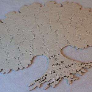 Tree With Roots Puzzle - Wooden Alternative Guest Book – for Weddings ...