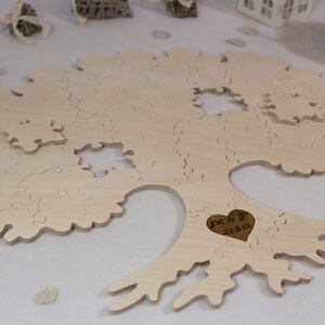 Tree With Roots Puzzle - Wooden Alternative Guest Book – for Weddings ...