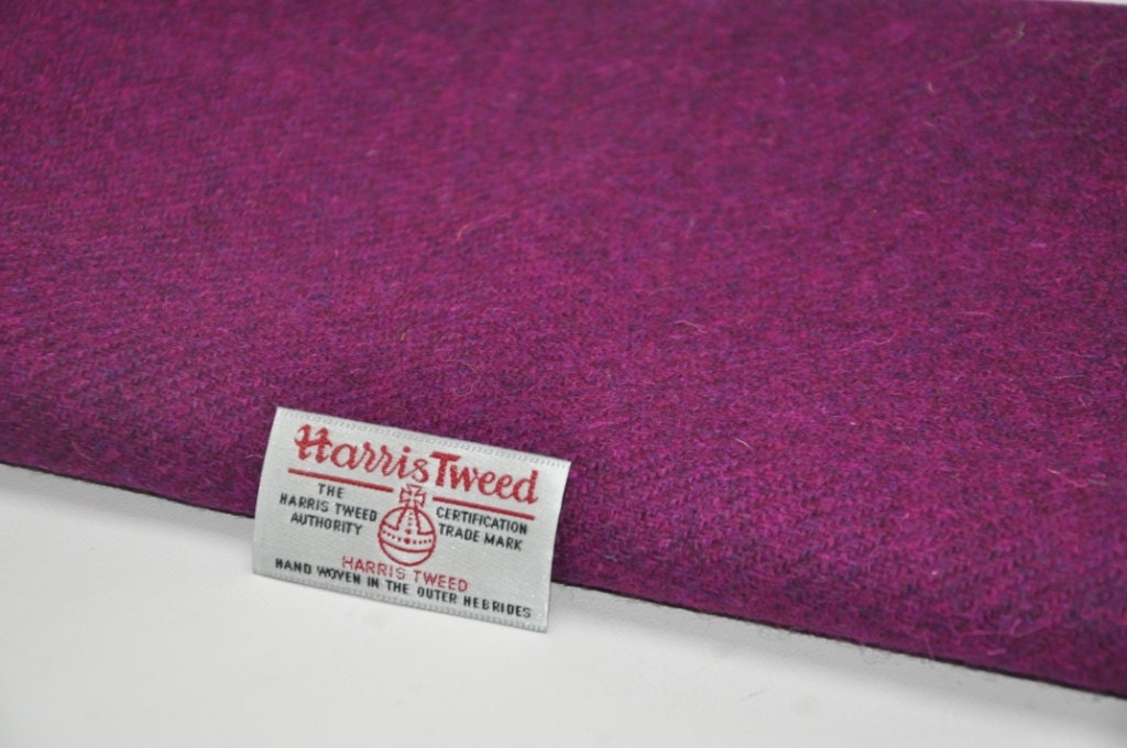 Harris Tweed Fabric Rich purple | Etsy