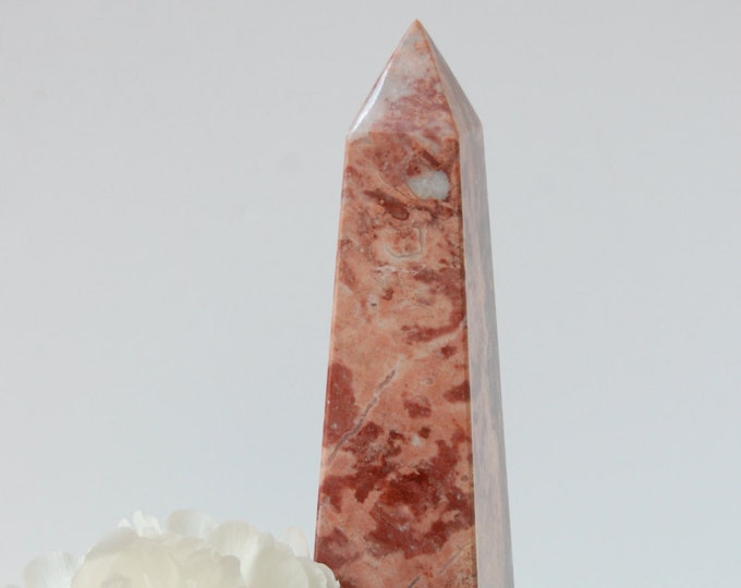Vintage Stone Obelisk Sculpture Rose Pink Marble Obelisk Obelisk ...