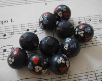 Hand painted buttons | Etsy