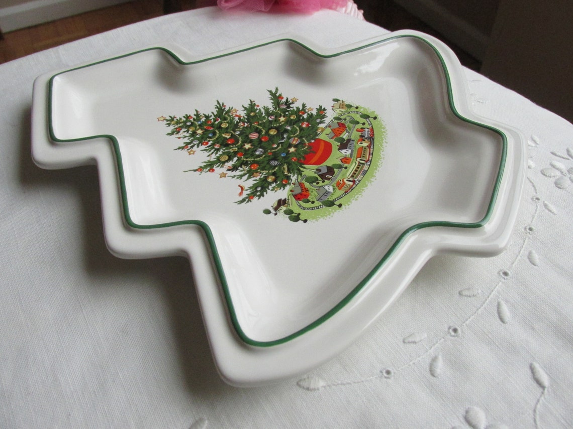Christmas Tree Plate by Pfaltzgraff - Etsy