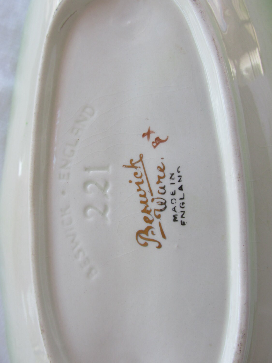 Bowl - Beswick Ware Lettuce Leaf Bowl - Vintage - Etsy