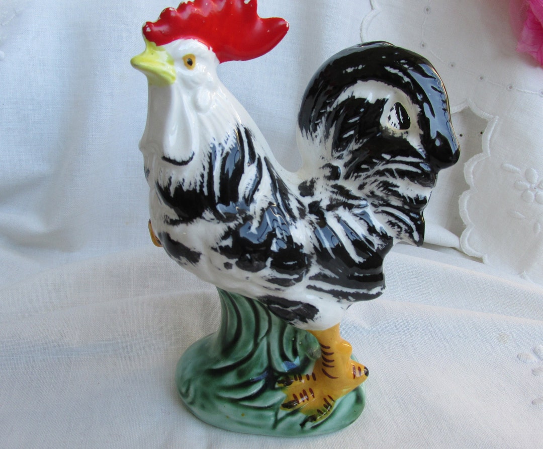 Rooster Figurine - Vintage Japan - Etsy