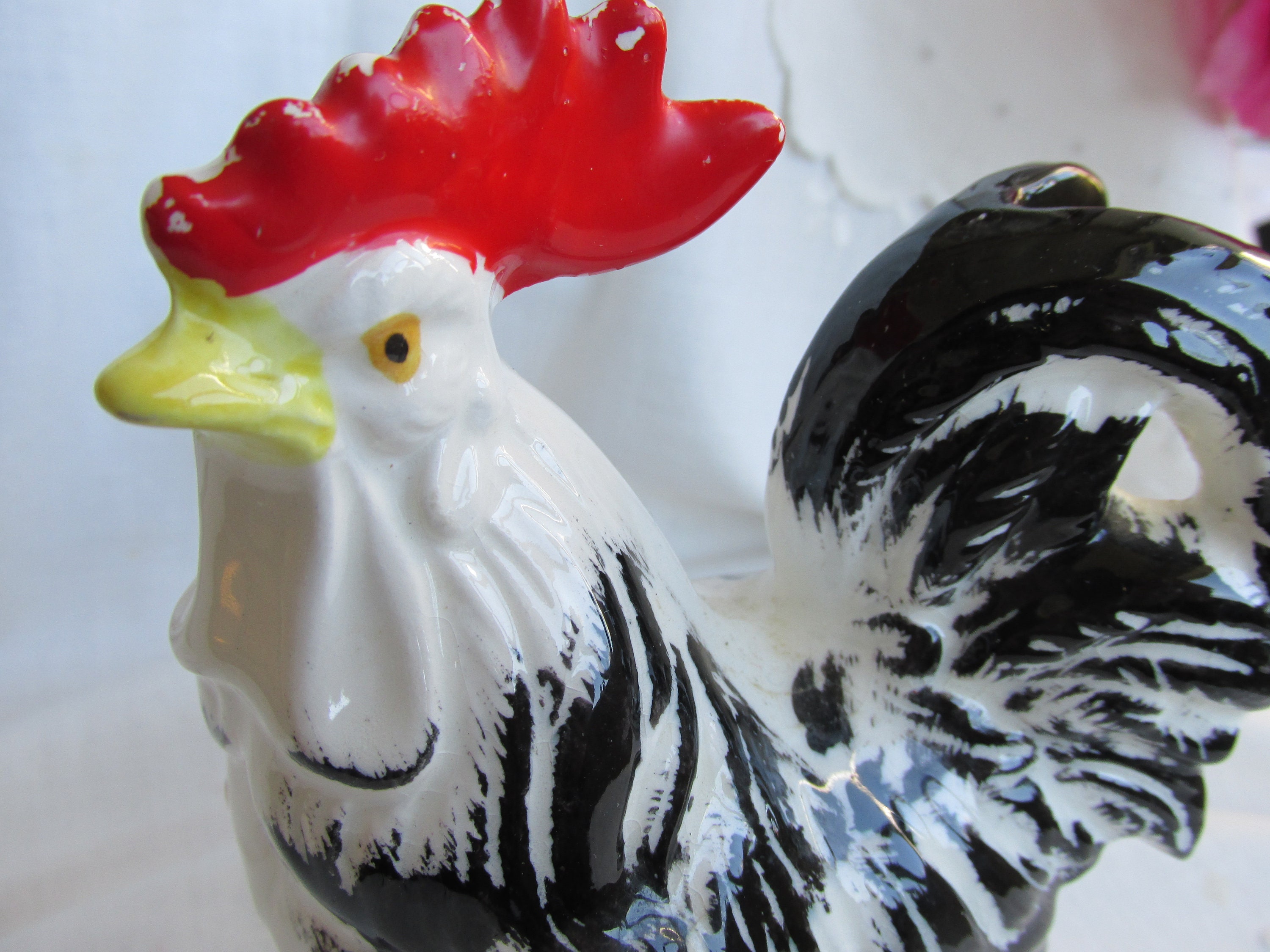 Rooster Figurine - Vintage Japan - Etsy