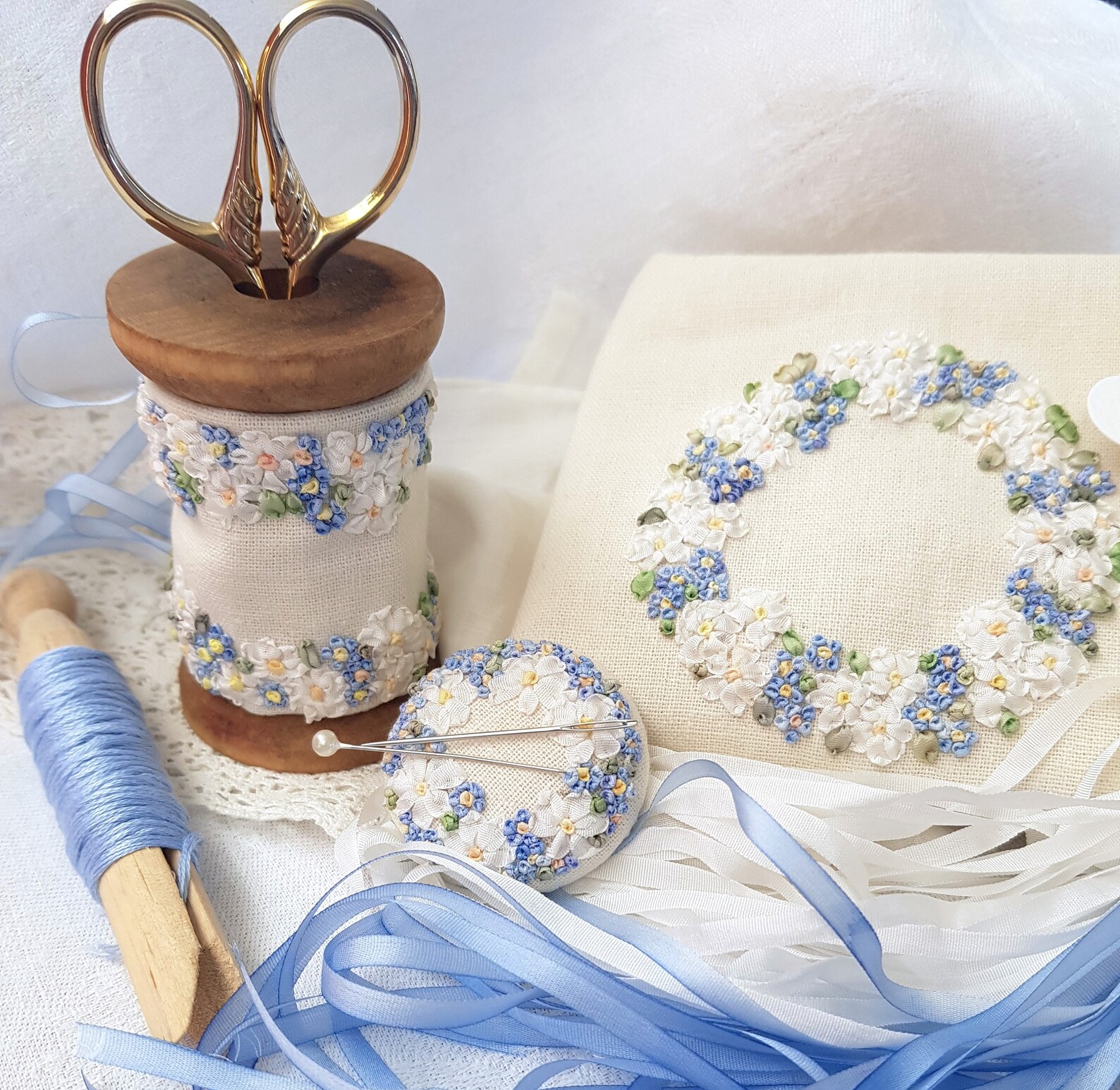 Forget-me-nots and Daisies Garland Full Kit - Etsy