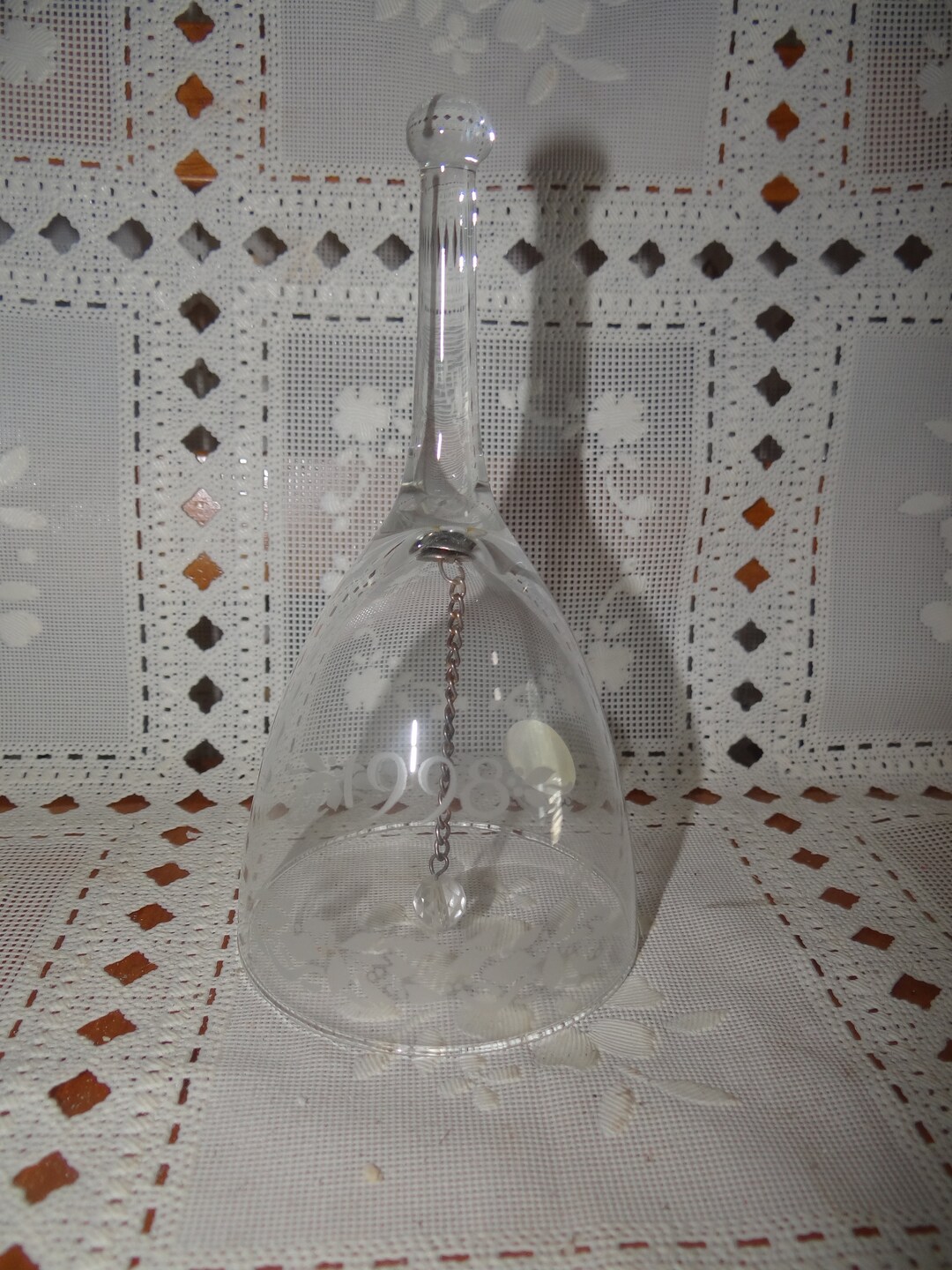Vintage Princess House Crystal Bell With Original Sticker..1998 - Etsy