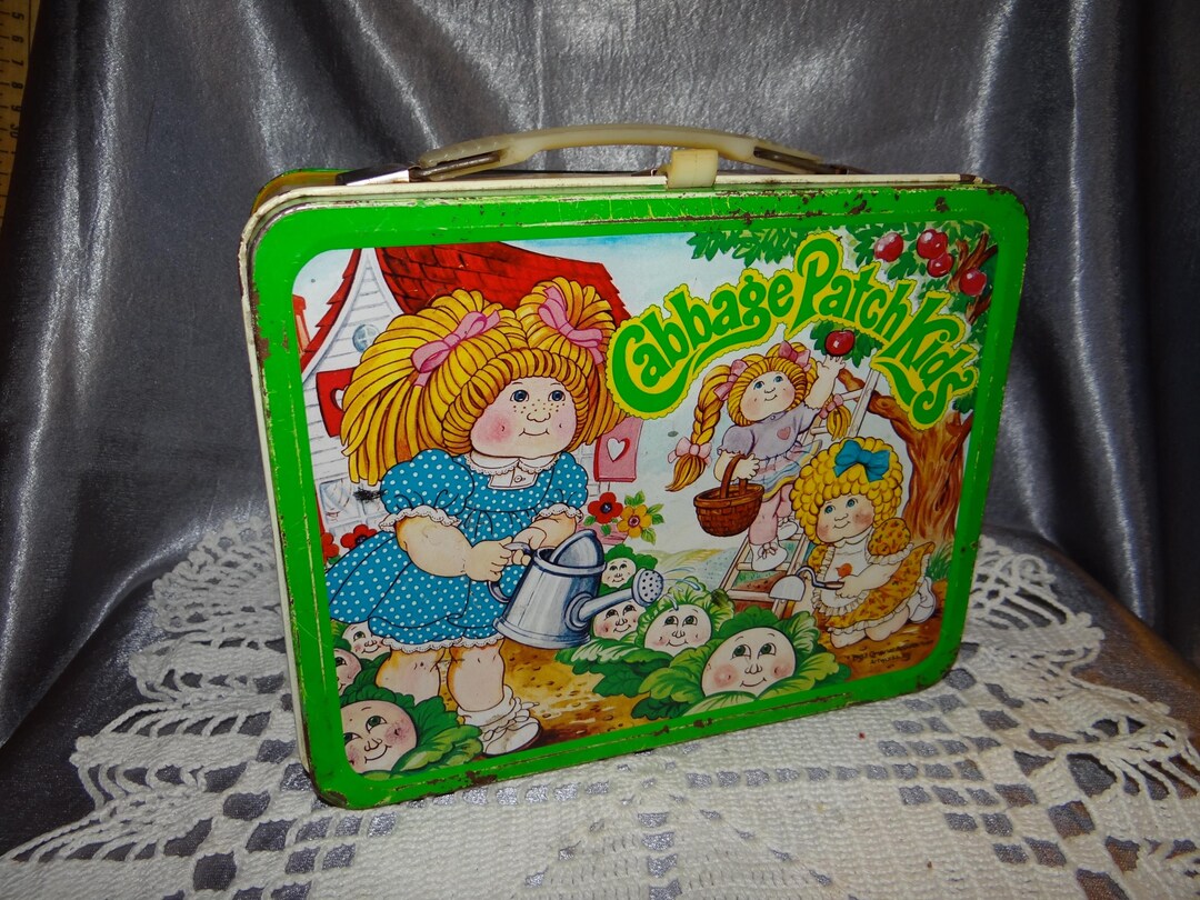 Rare Find 1984 Cabbage Patch Metal Lunchbox.. No Thermos.. Please Read ...