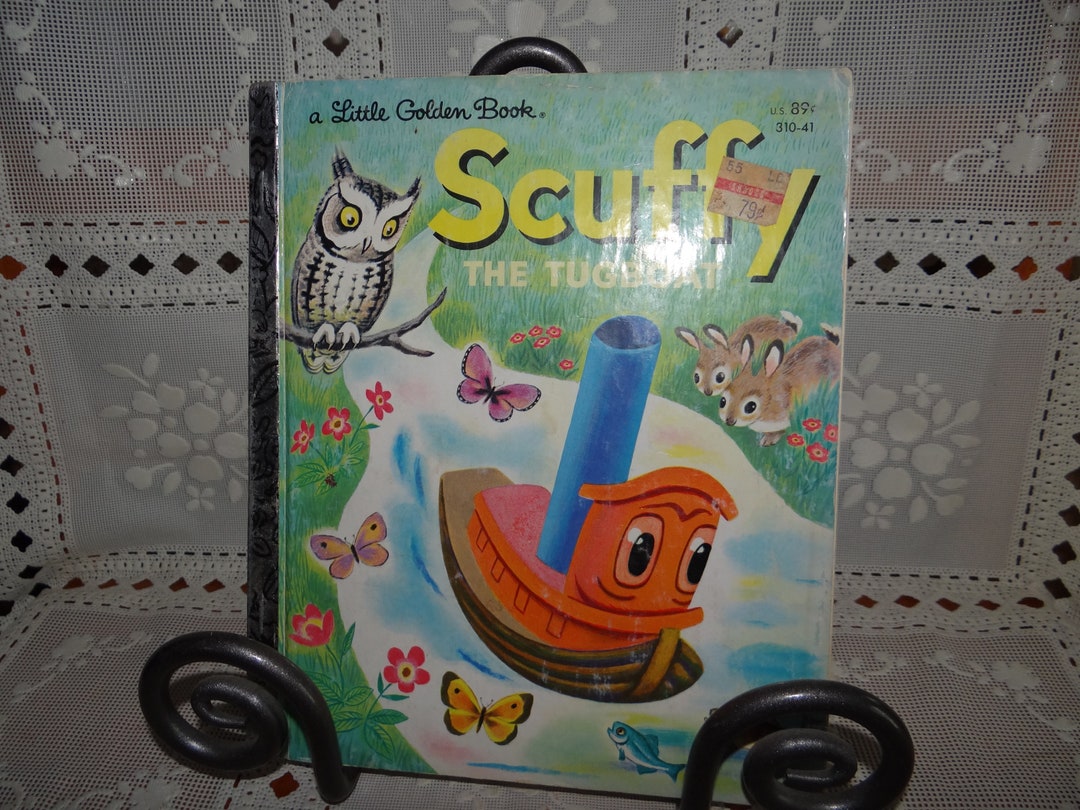 Vintage Children's Golden Book, Scuffy the Tugboat - Etsy