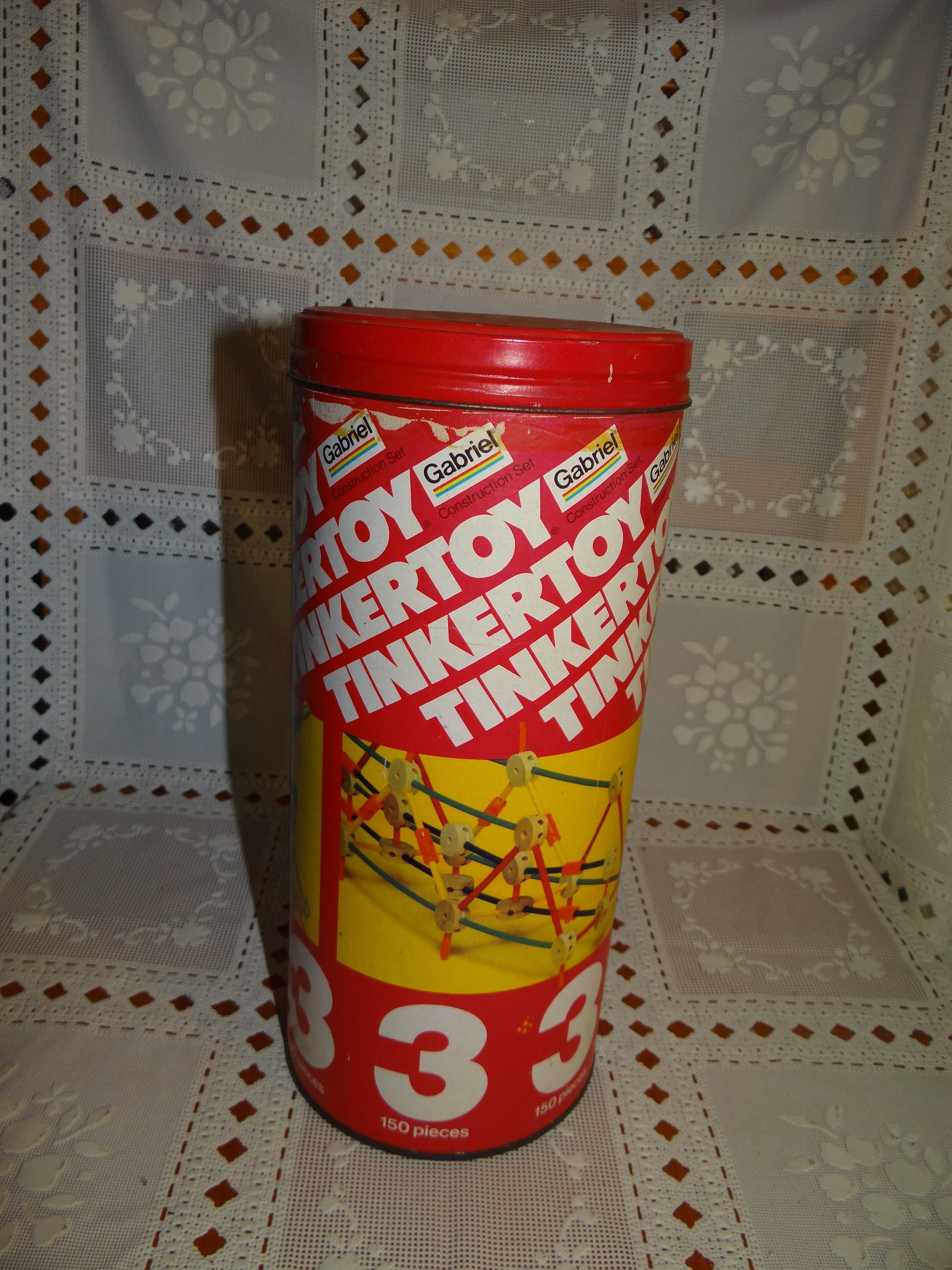 Vintage 1979 Tinker Toys Container.... ONLY THE CONTAINER... - Etsy