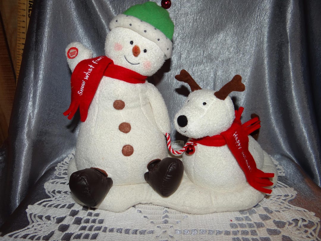 Vintage 2004 Hallmark Jingle Pals Animated Musical Plush Snowman and ...