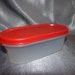 Vintage Tupperware Container With Red Oval Top - Etsy